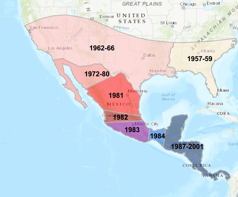 Map shows flesh-eating screwworm cases as parasite arrives in US