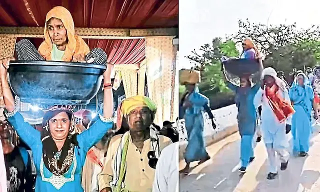 Singer carries 90-year-old mother-in-law on pilgrimage