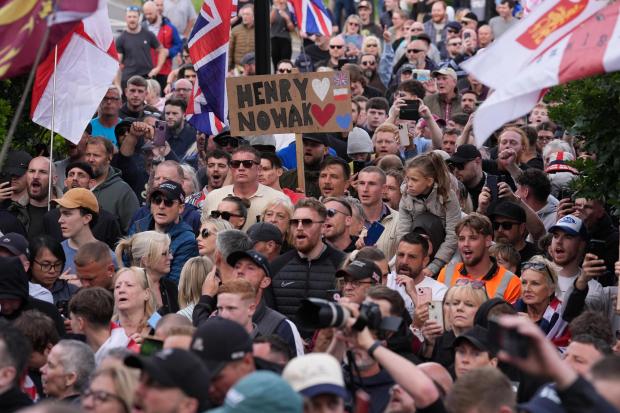 Two people charged after violent protests in Southampton
