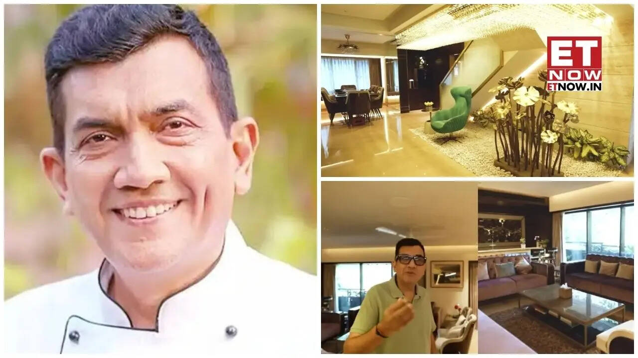 Inside chef Sanjeev Kapoor’s luxurious Mumbai home: Crystal chandeliers ...