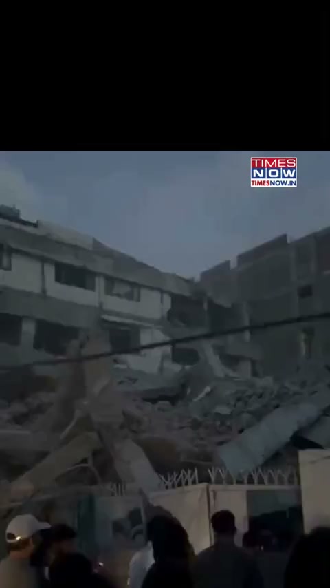 Several people are feared trapped after a five-storey building collapsed