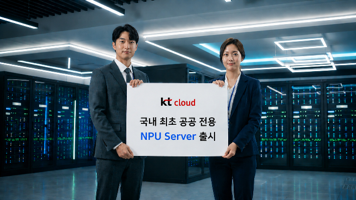 KT cloud, 국내 최초 공공 전용 'NPU server' 출시