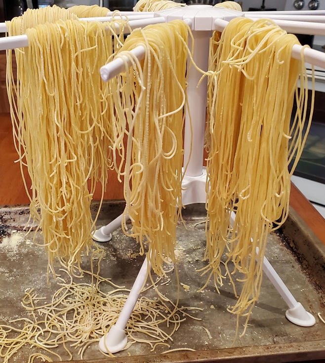 Homemade pasta noodles