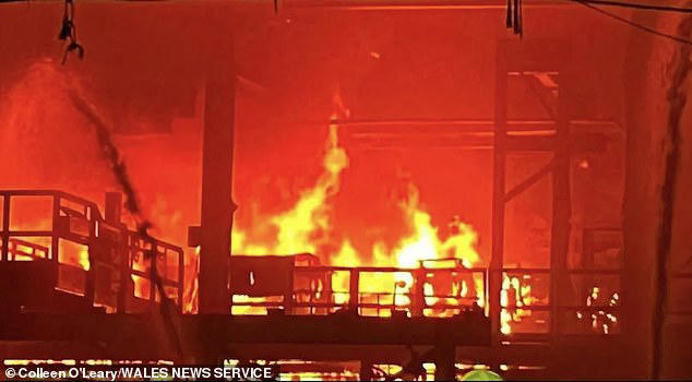 'Apocalyptic' fire breaks out at Tata Steel plant hours after tower is ...