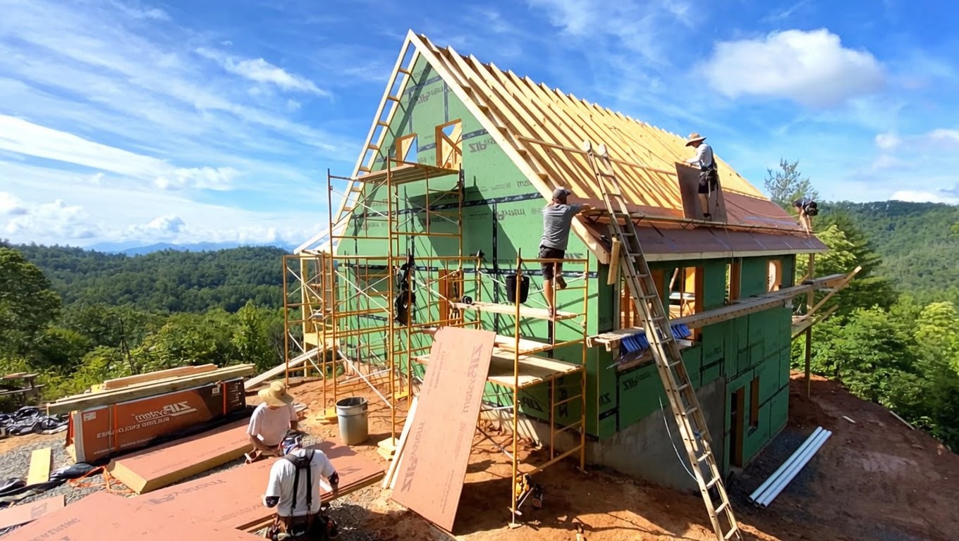 The giant roof is coming together | Nantahala #14