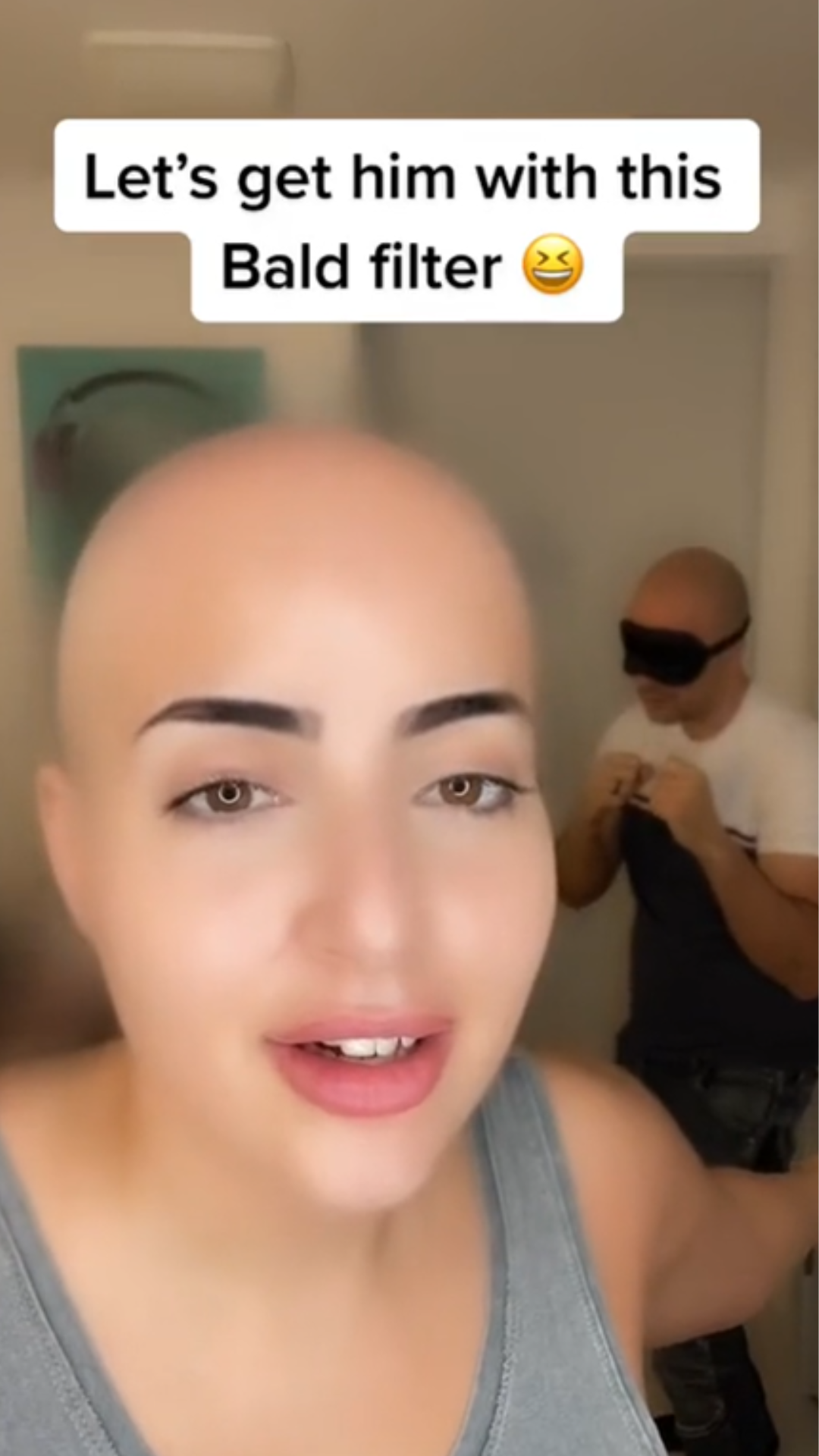 Bald prank reaction that had everyone laughing