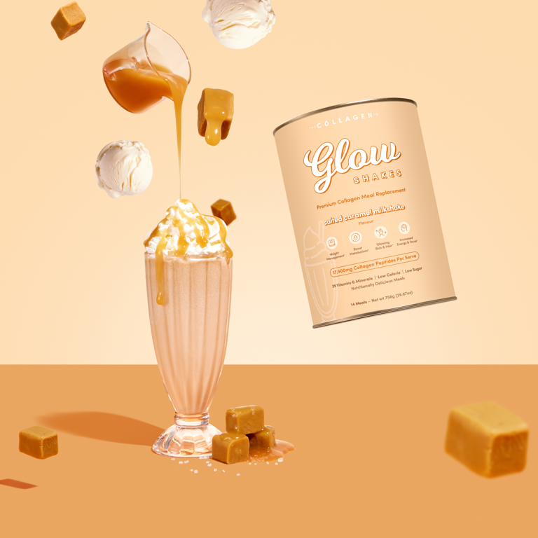 How to make a salted caramel milkshake with this collagen powder