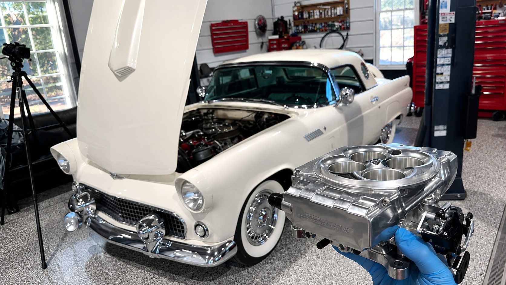 Classic Ford Thunderbird receives a modern fuel injection setup