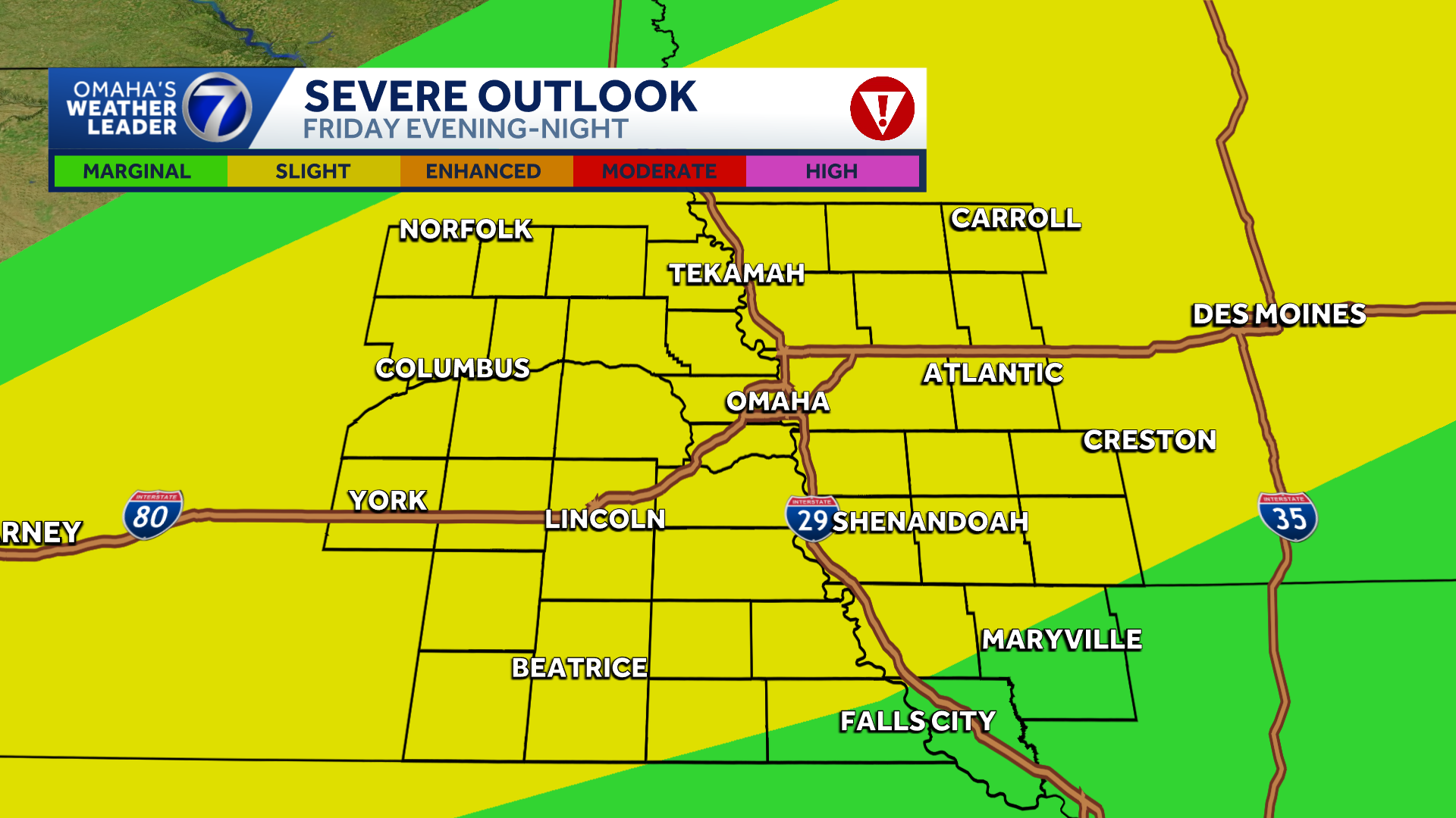 Omaha weather: Tracking severe weather in parts of Nebraska and Iowa