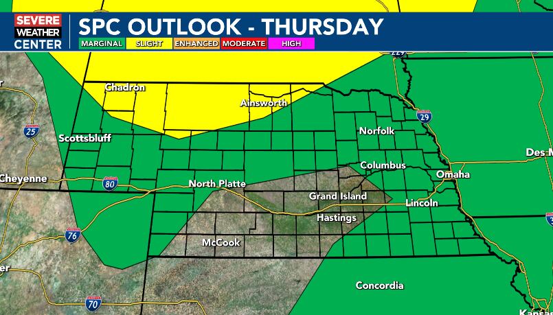 Severe thunderstorms possible today and Friday