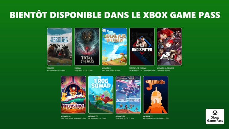 Xbox Game Pass : Starseeker, Persona 5 Royal, Undisputed et plus