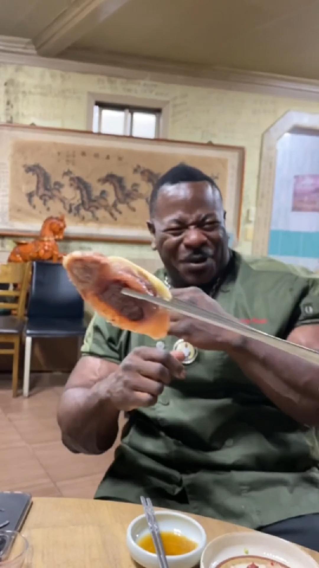 Chef Rush tries horse meat for the first time!
