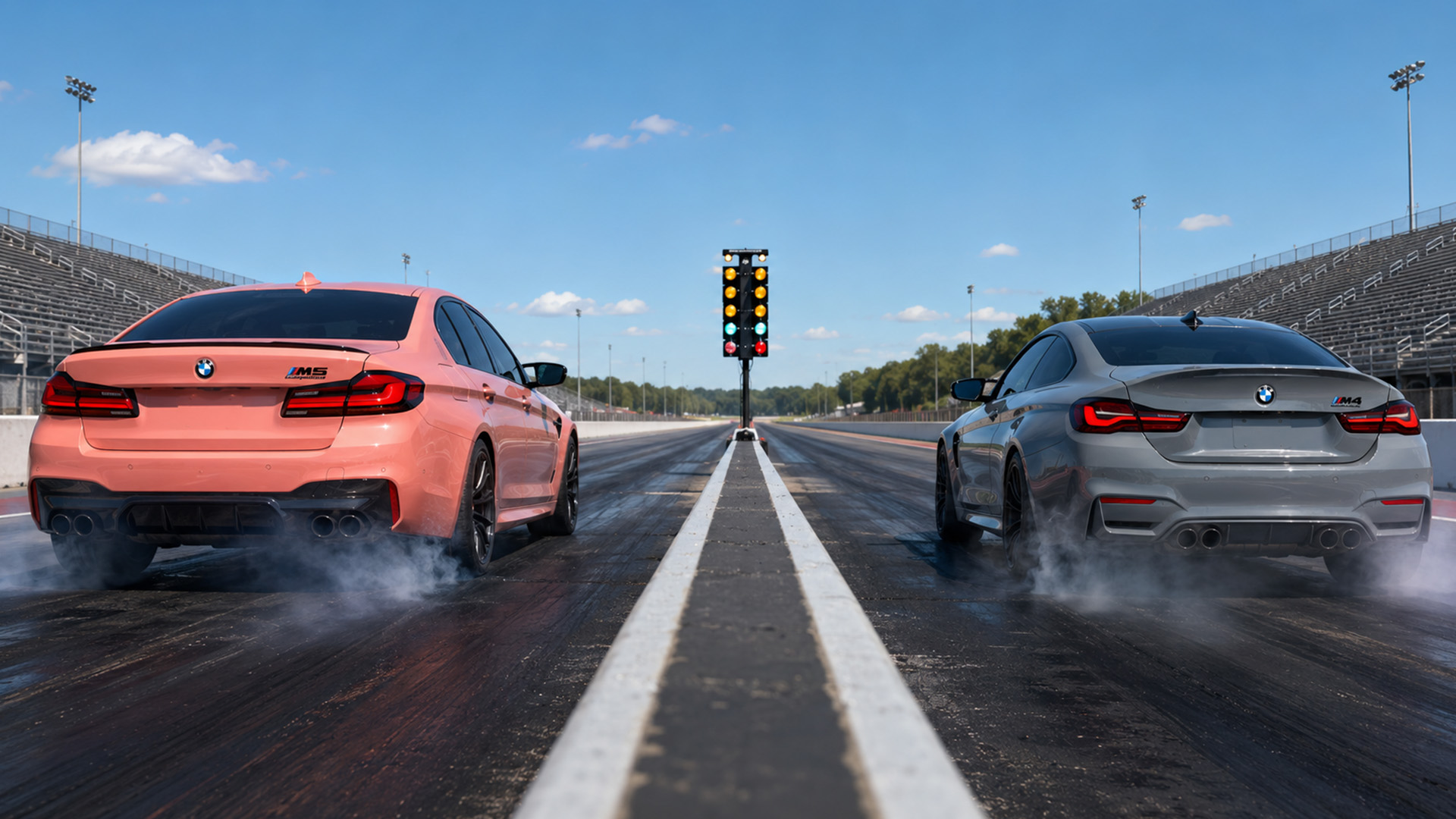Can BMW M4 Competition Beat 750HP BMW M5 Drag Race