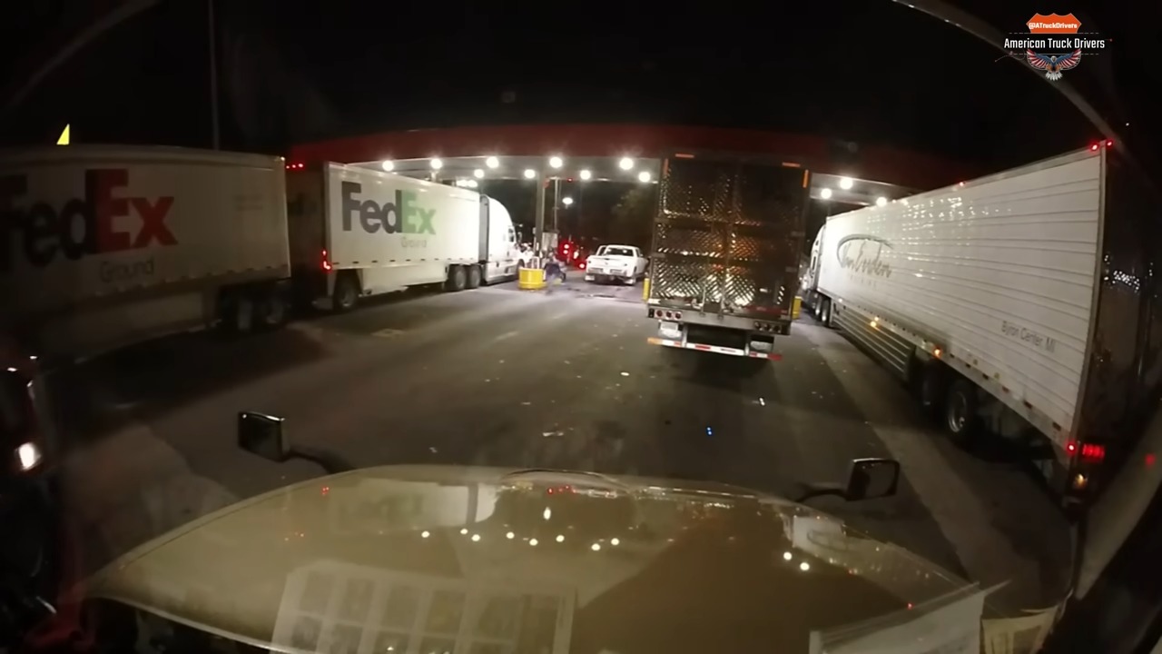 A truck stop argument exploded - "Move or get hit" - then the driver ...