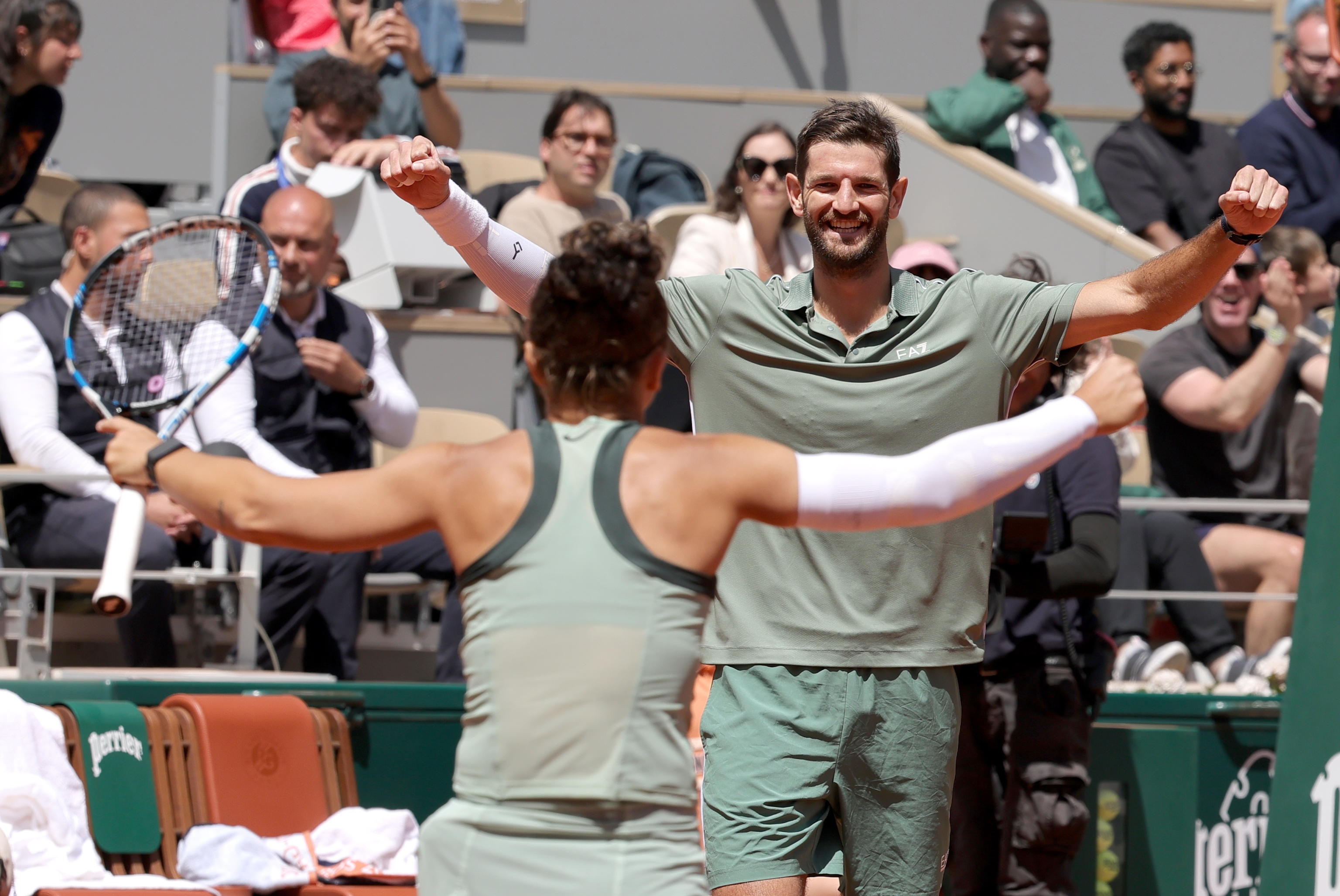 Roland Garros: Errani a Vavassori, "Troppo bello giocare con te"