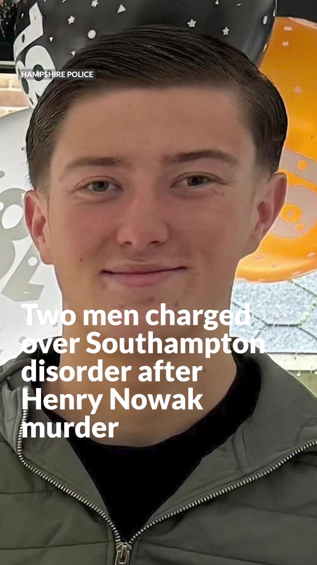 Two men charged over Southampton disorder after Henry Nowak murder