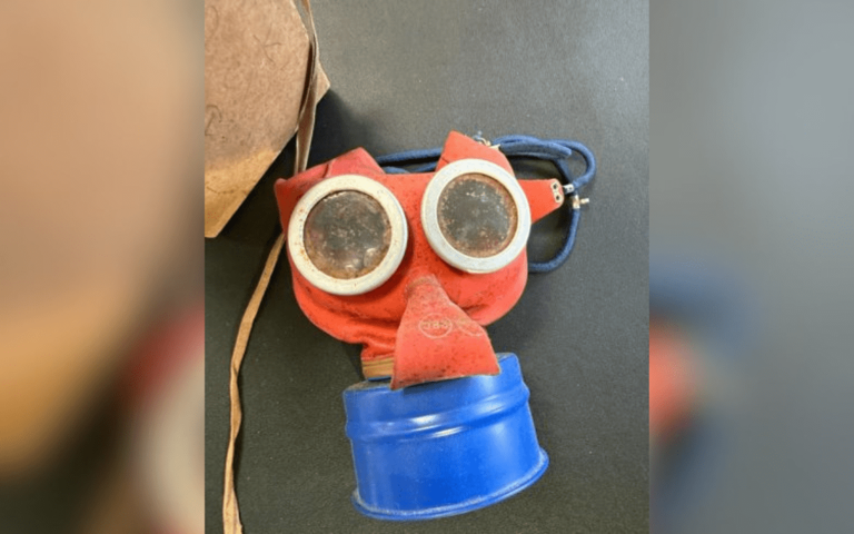 Rare World War II 'Mickey Mouse' child's gas mask discovered 80 years later