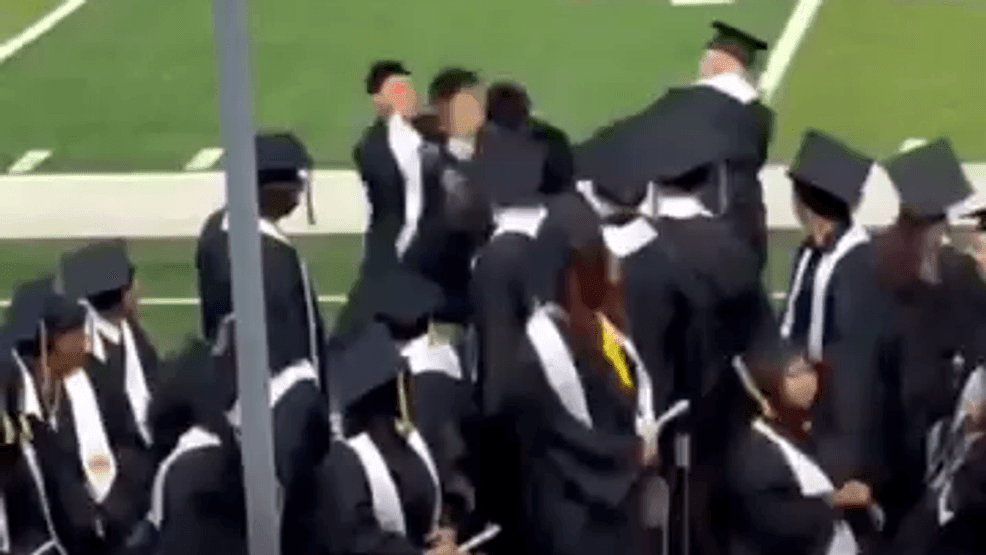 Video: Police arrest 5 after fight at graduation ceremony at Reedley ...