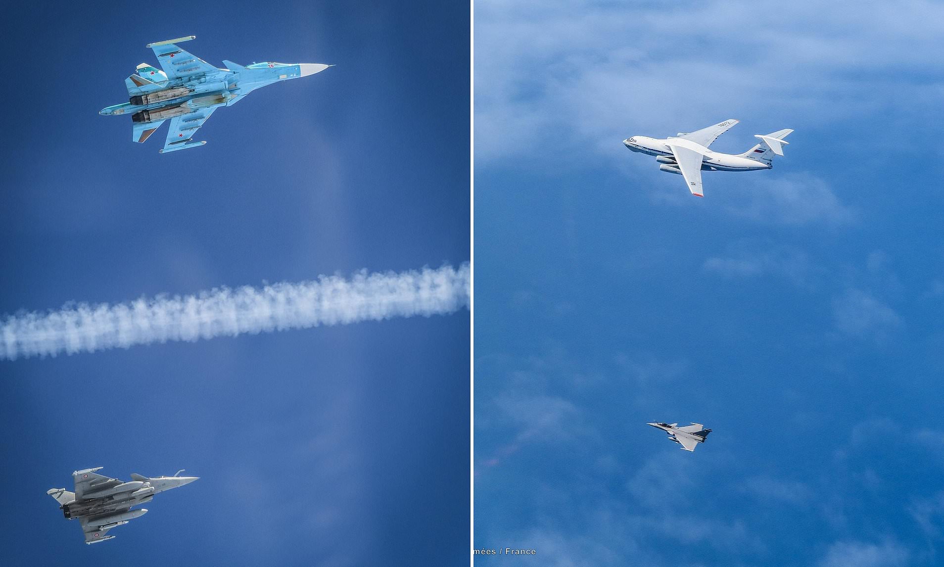 Moment NATO intercepts six Russian warplanes over the Baltic in tense ...