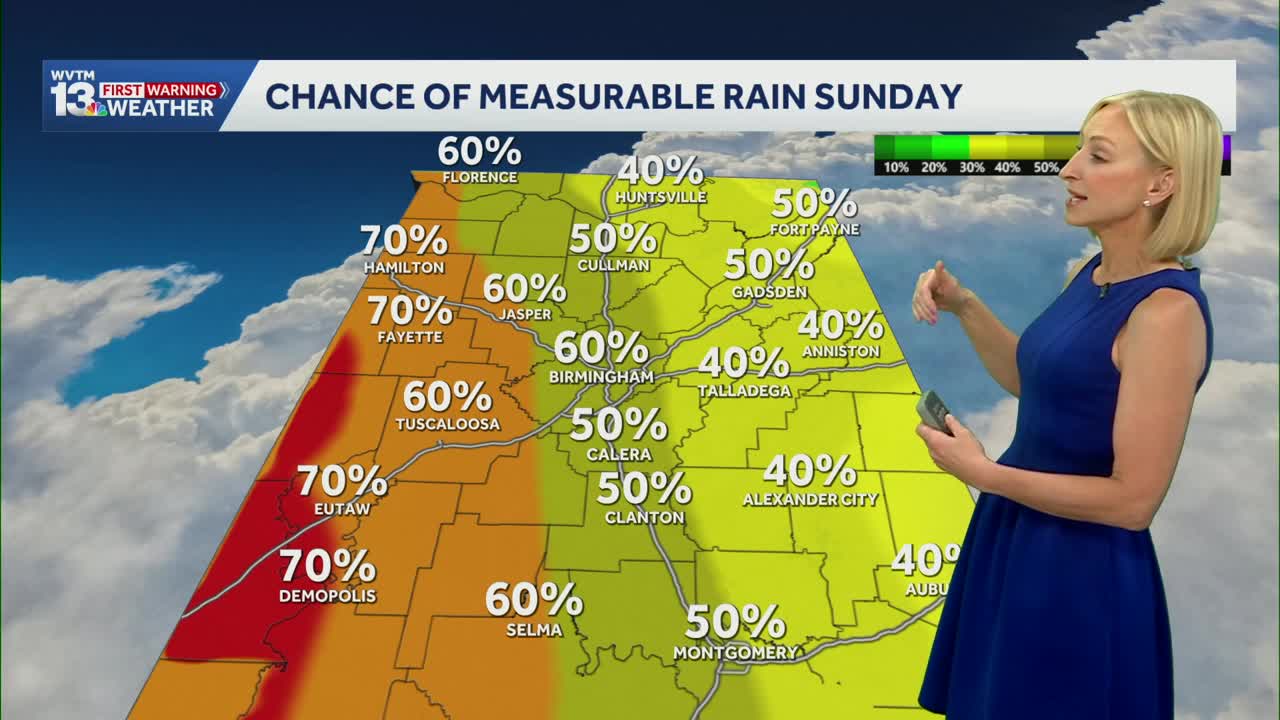 Enjoy the pleasant weather in Alabama through the end of the week ...
