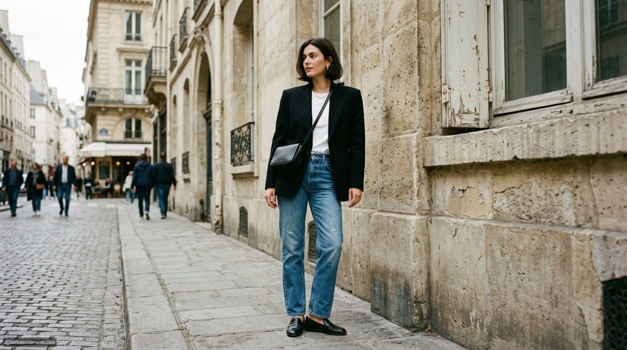 If you want to look more French, wear black blazers with this denim trend