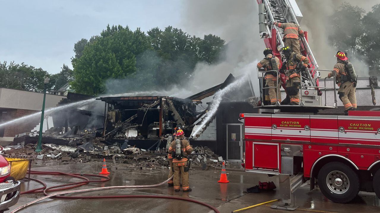 Watch: Structure fire reported at PINZ Bowling Center in Dell Rapids