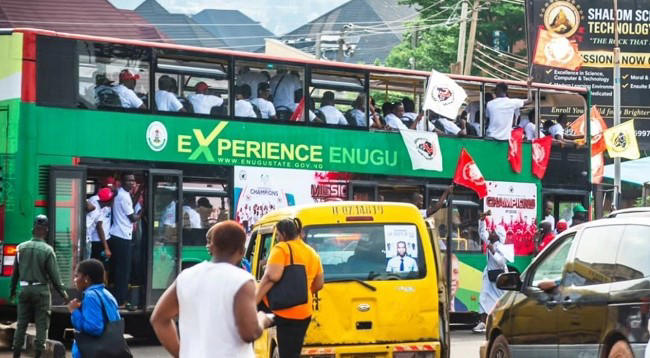 Rangers hold colourful parade in Enugu after record ninth NPFL title ...
