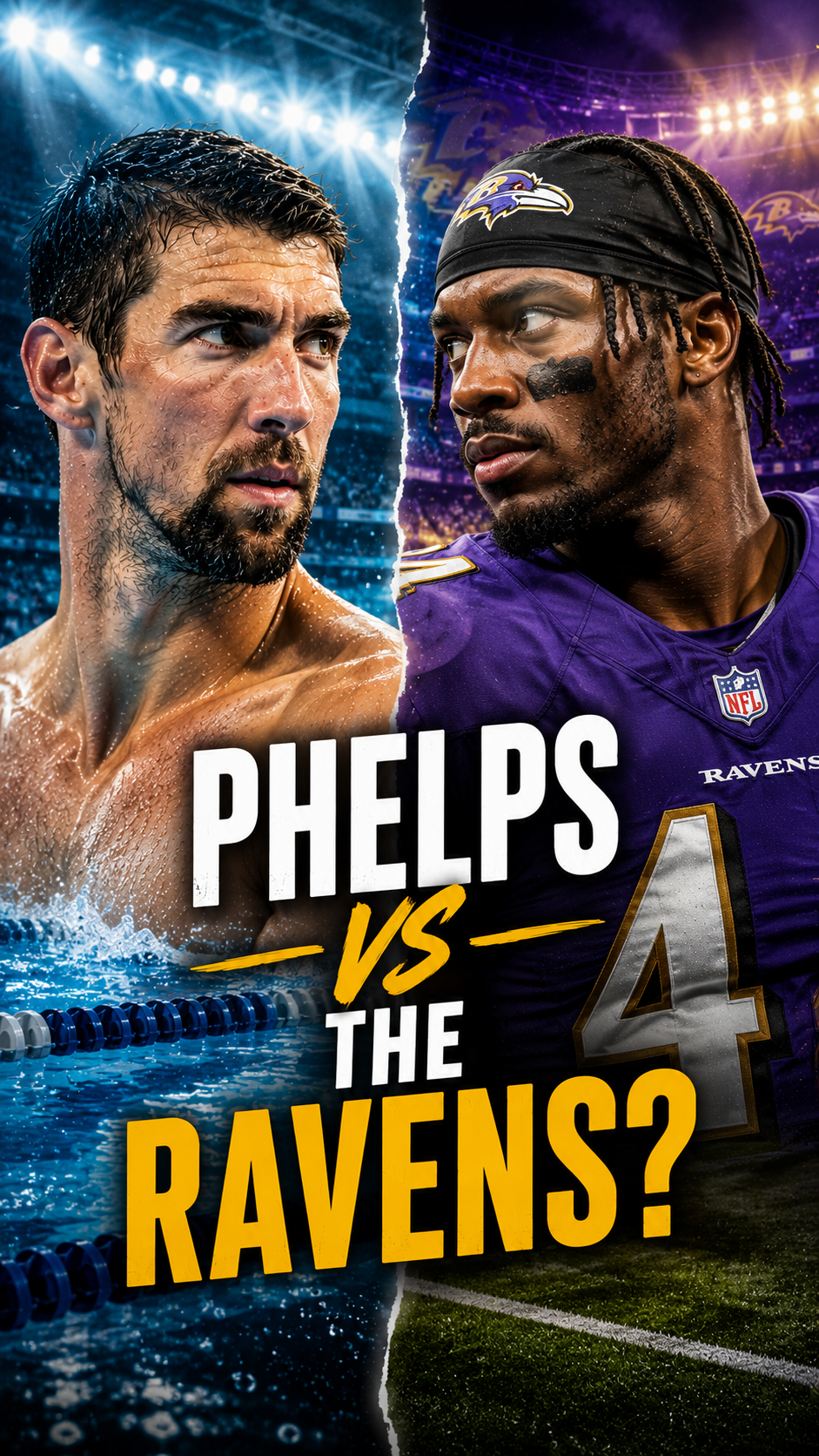 Can Michael Phelps teach the Ravens to swim? Olympic legend responds to ...