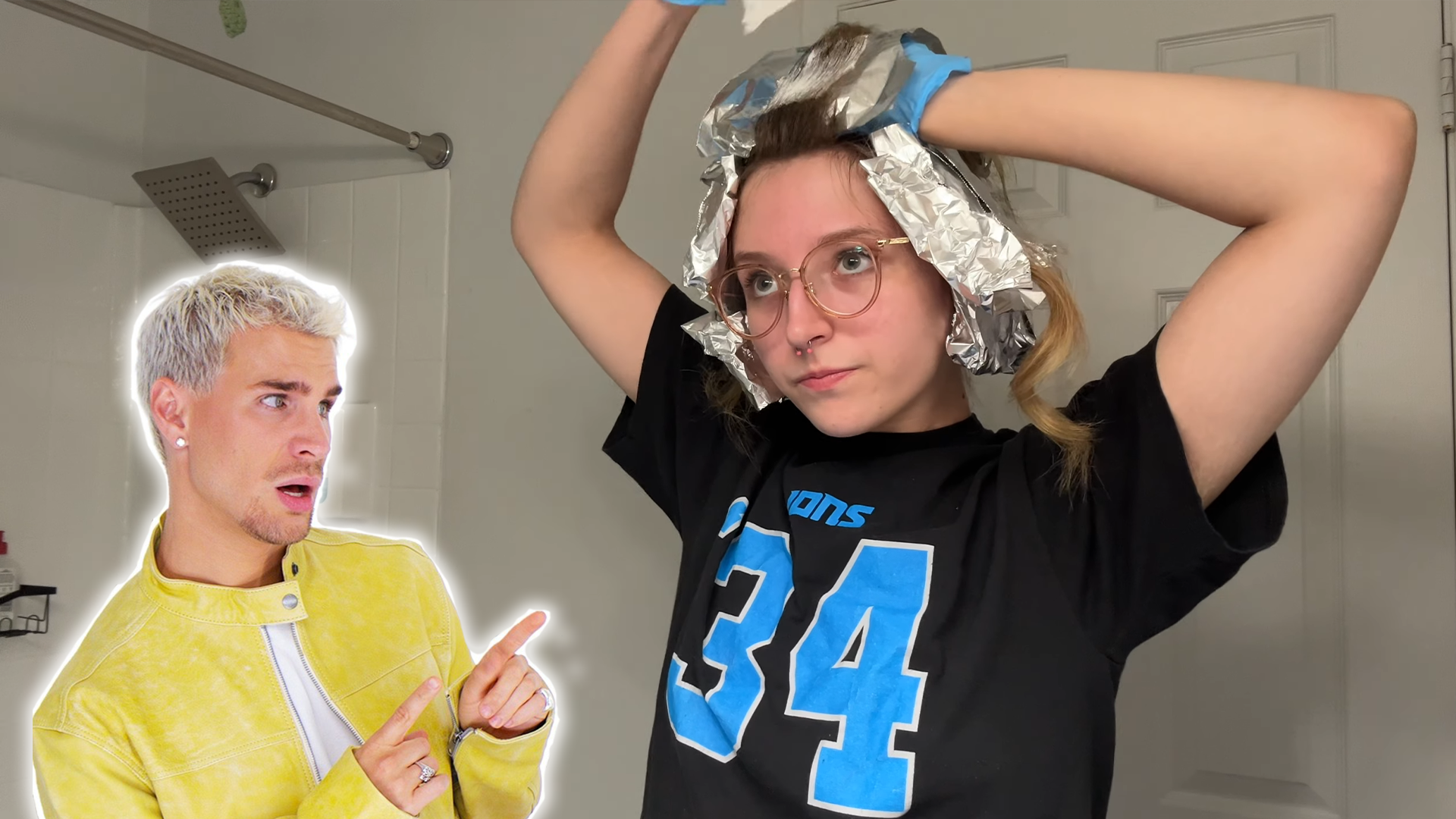 Trying a blonde hair makeover at home
