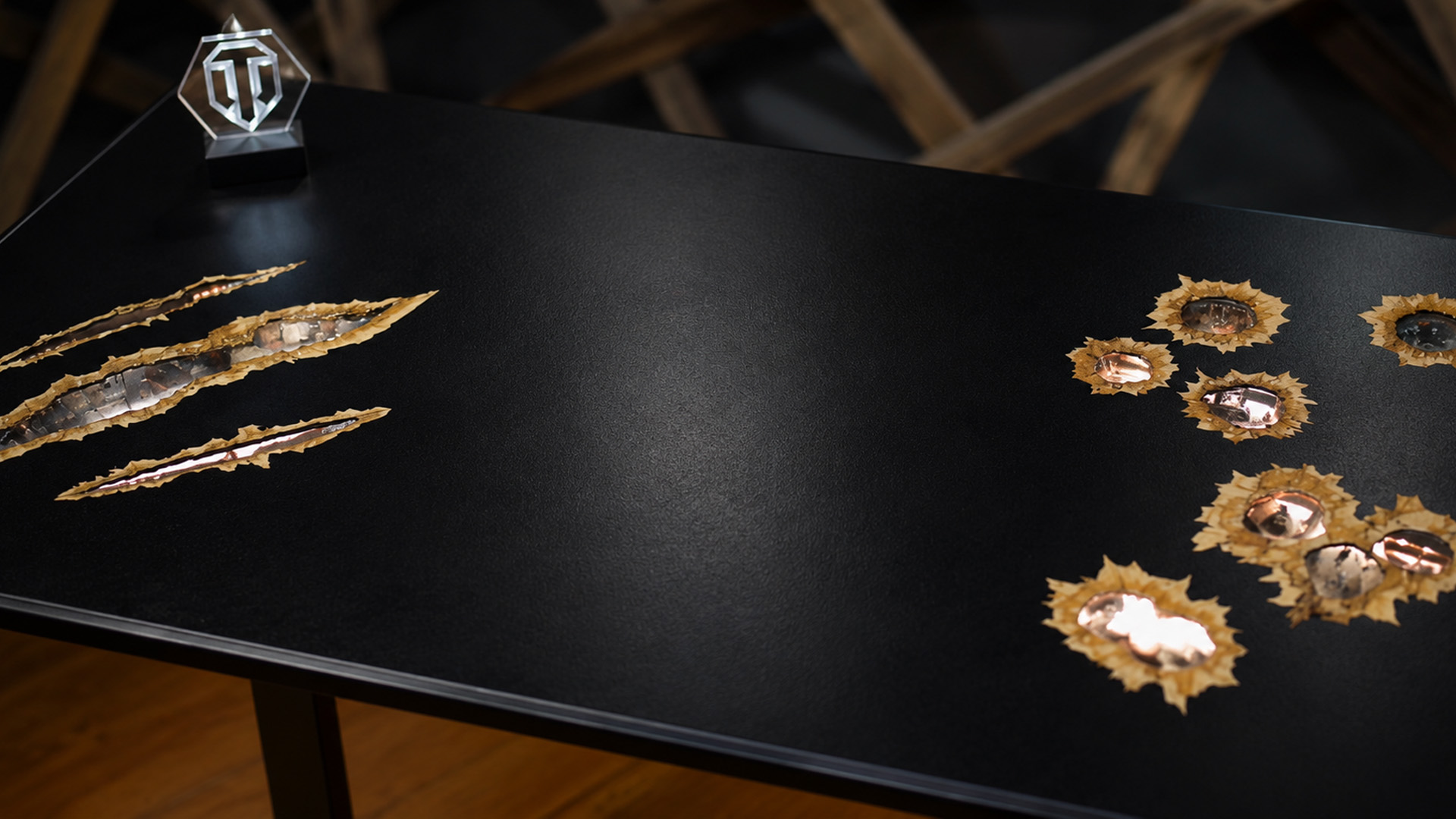 Creating a unique table with vintage circuit boards
