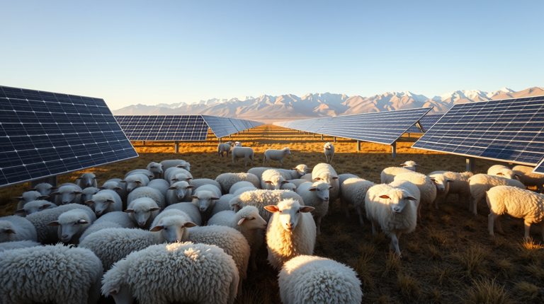 Why sheep are grazing under China’s Tibetan solar panels and helping ...