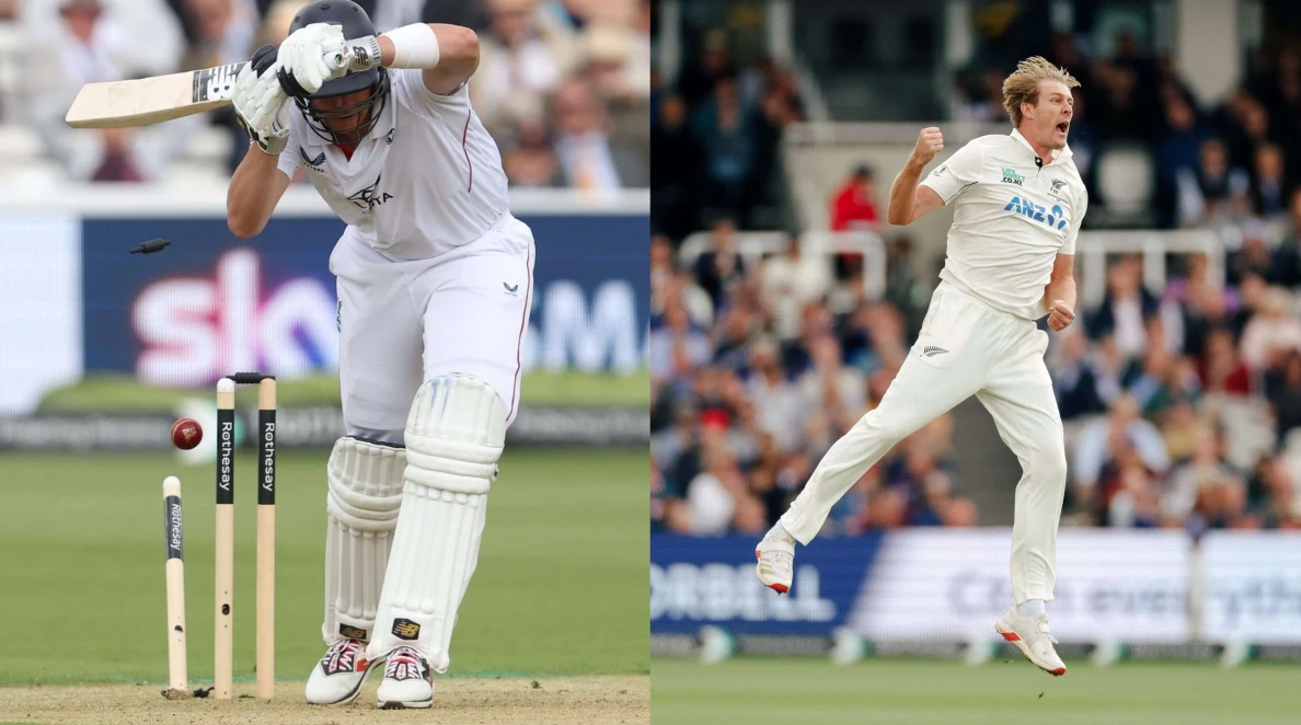 Watch: Off-stump shattered! Jamie Smith fooled by Kyle Jamieson's late ...