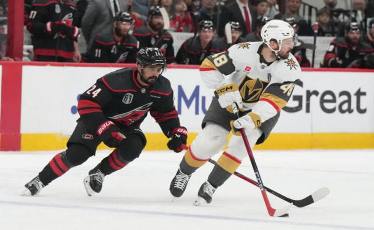 Golden Knights strike first: Vegas outlasts Hurricanes in high-scoring ...