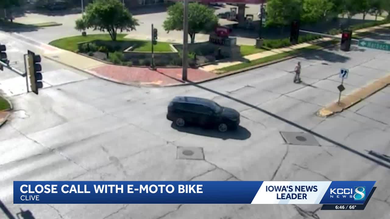 Clive police release video of e-scooter rider struck after running red ...