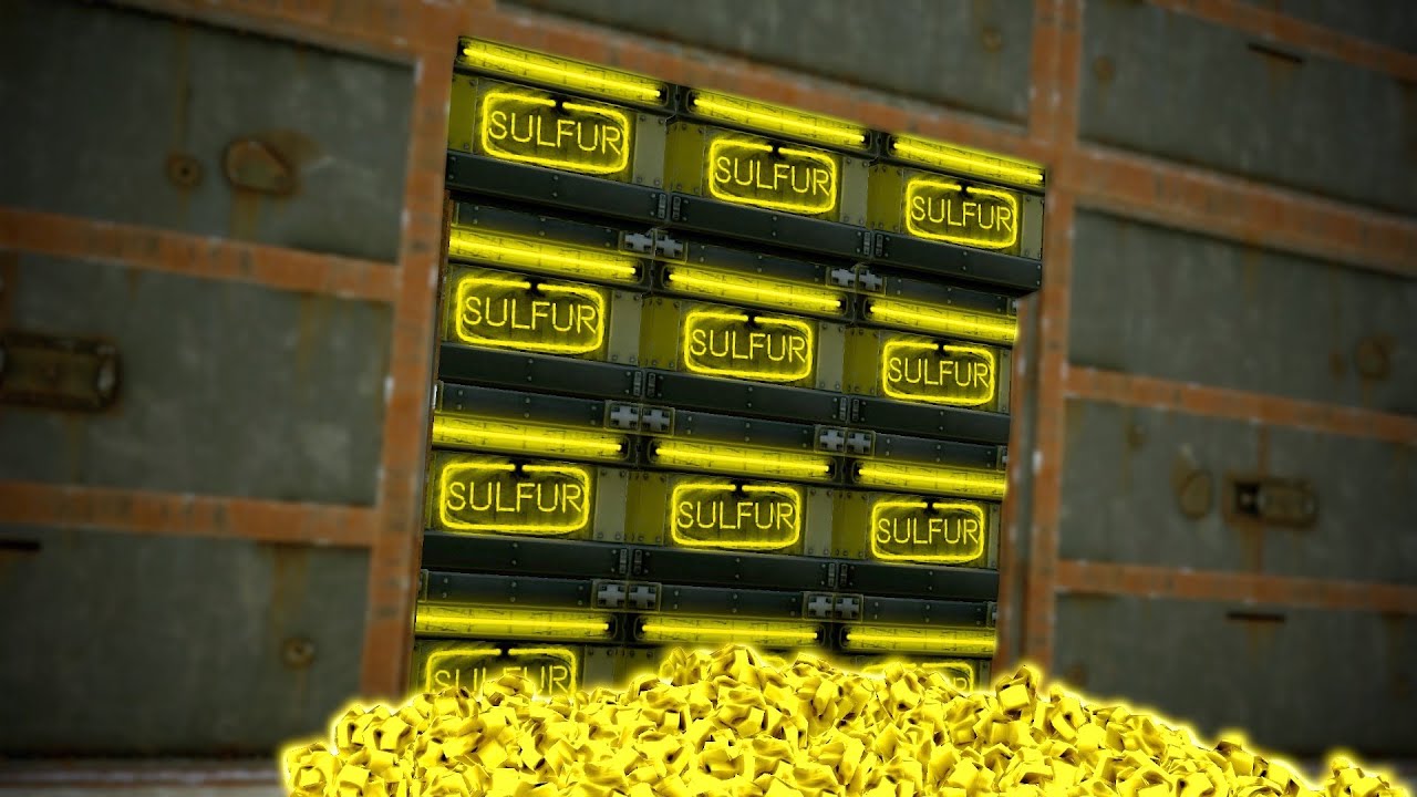 I raided big clan loot rooms and found a sulfur stockpile!