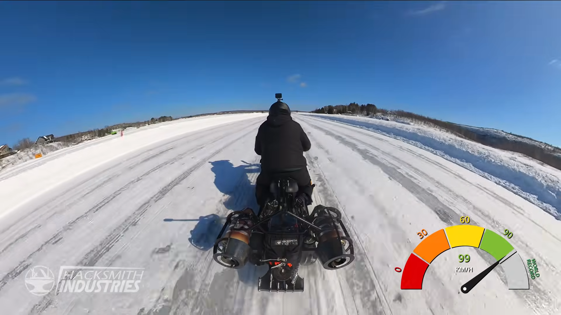 A childhood toy became a jet-powered missile - caught on camera
