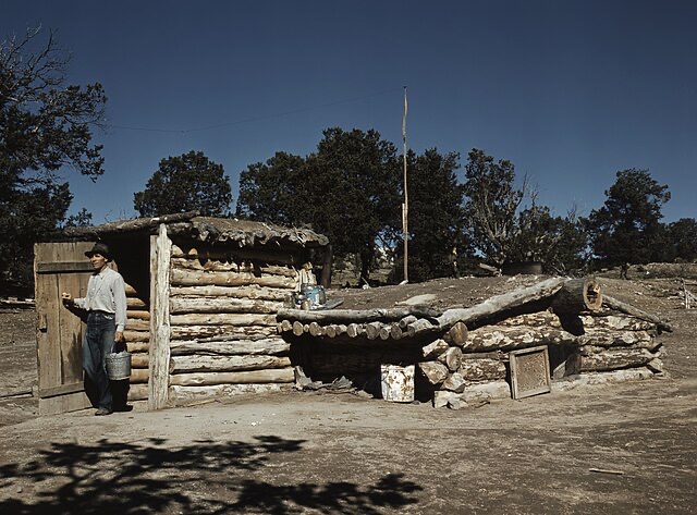22 homesteaders and their dirt & dugout 1940s homes