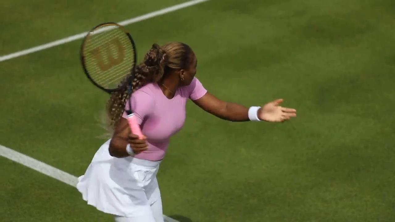 She's back! Serena returns to the court at Queen's