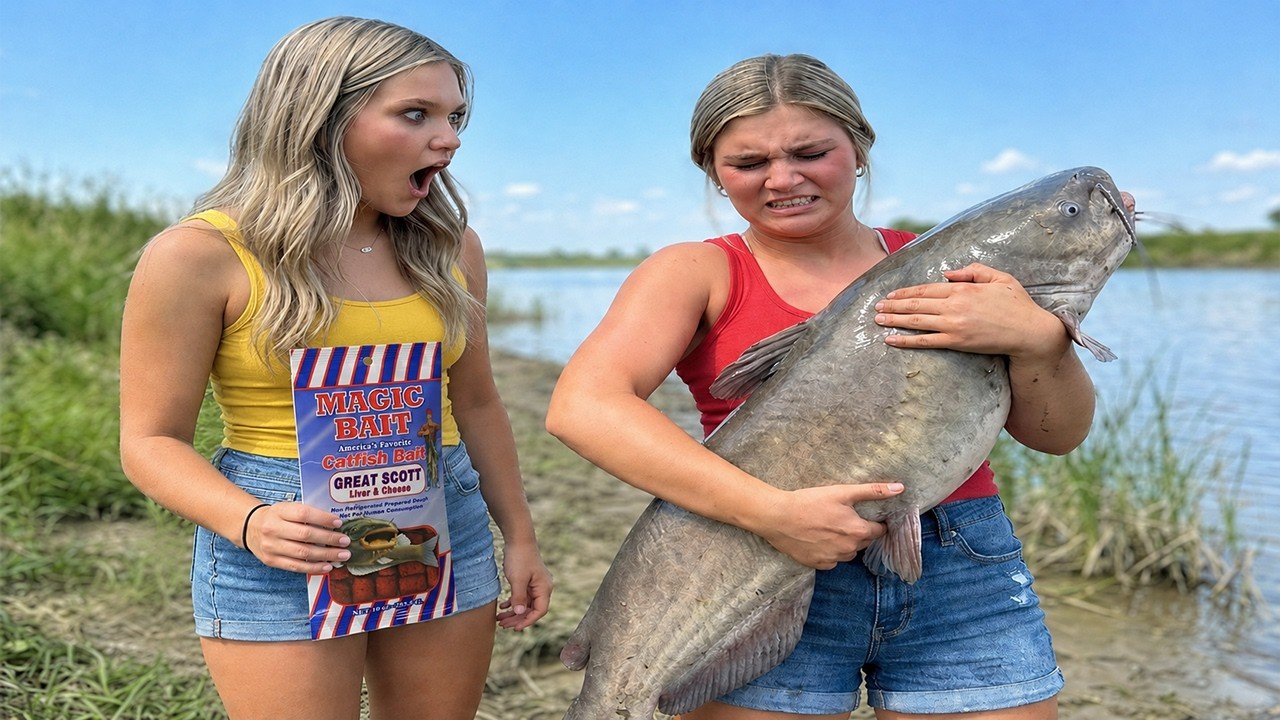 40lb catfish catch on the water