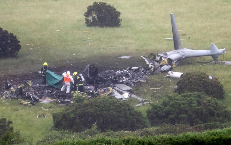Three UK Royal Navy members killed as helicopter explodes into 'ball of ...