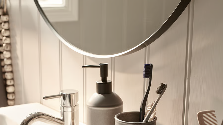 This new $15 glazed stoneware bathroom set from IKEA looks like it's ...