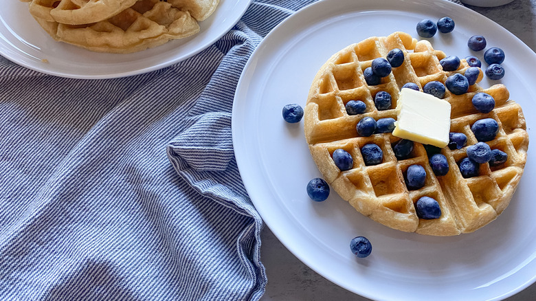 Buttermilk Belgian waffles recipe