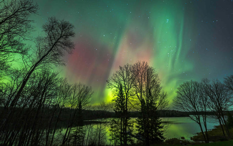 A rare northern lights display may be visible in 18 states tonight