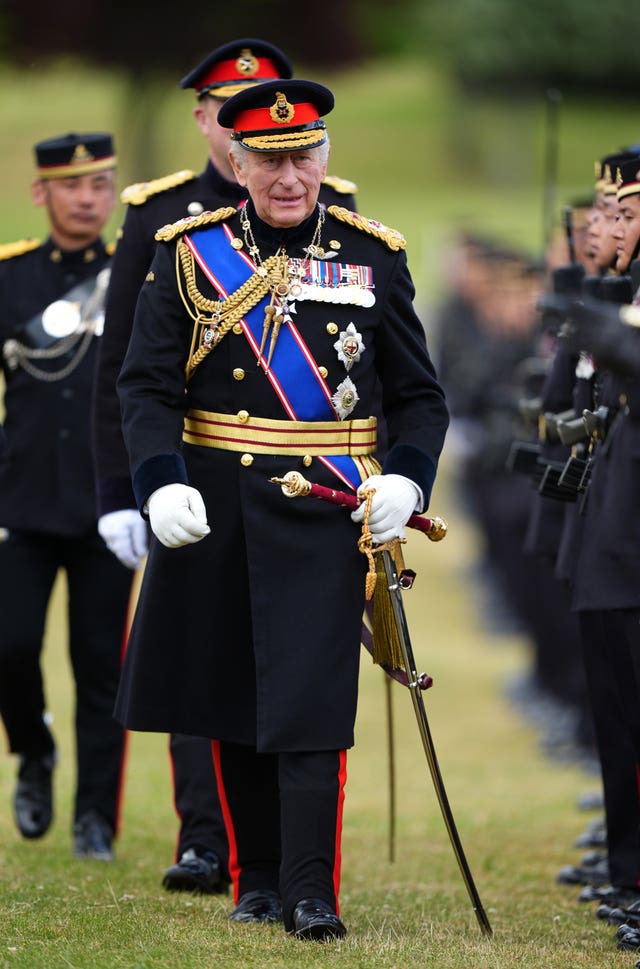 King marks ‘important new chapter’ for newly formed Gurkha artillery unit