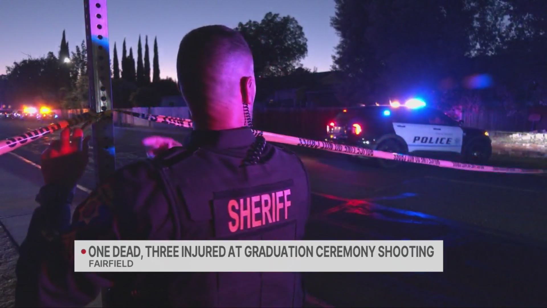 1 dead, 3 injured in graduation ceremony shooting in Fairfield