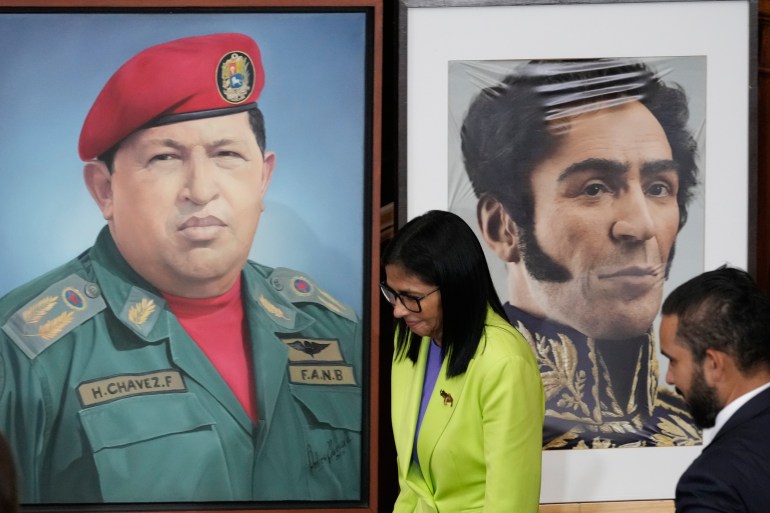 Who is the Indian guru Venezuelan acting president Delcy Rodriguez follows?