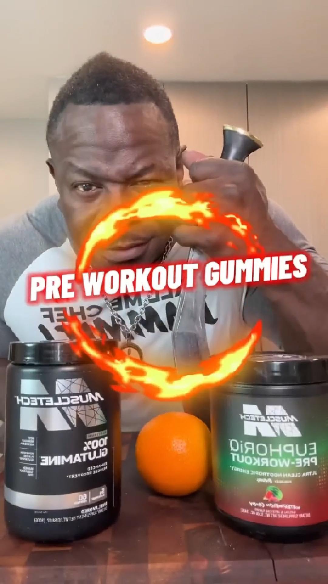 Chef Rush's pre-workout gummies hit hard!