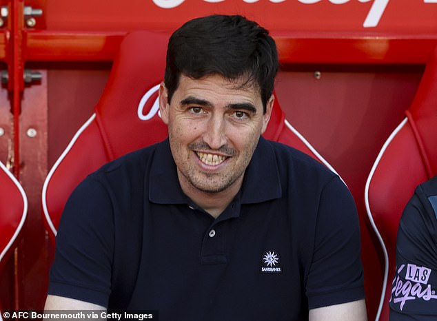 Grinning Andoni Iraola leaves Liverpool's training ground after ...
