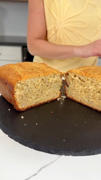 Insanely easy banana bread using cake mix