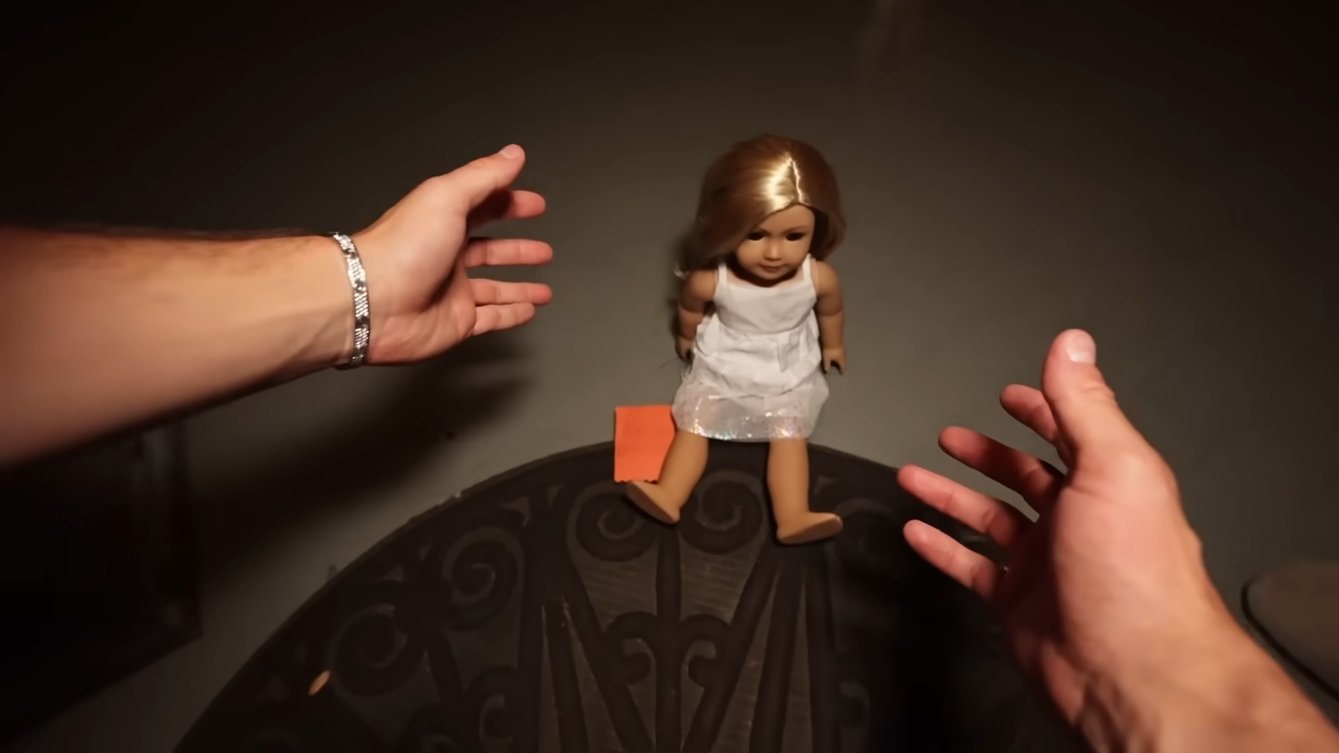 Creepy doll appears at the door before a terrifying night begins